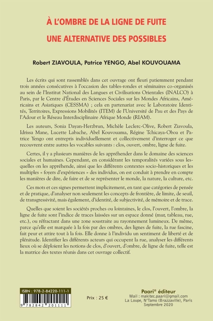 À l’ombre de la ligne de fuite Une alternative des possibles - PAARI ...